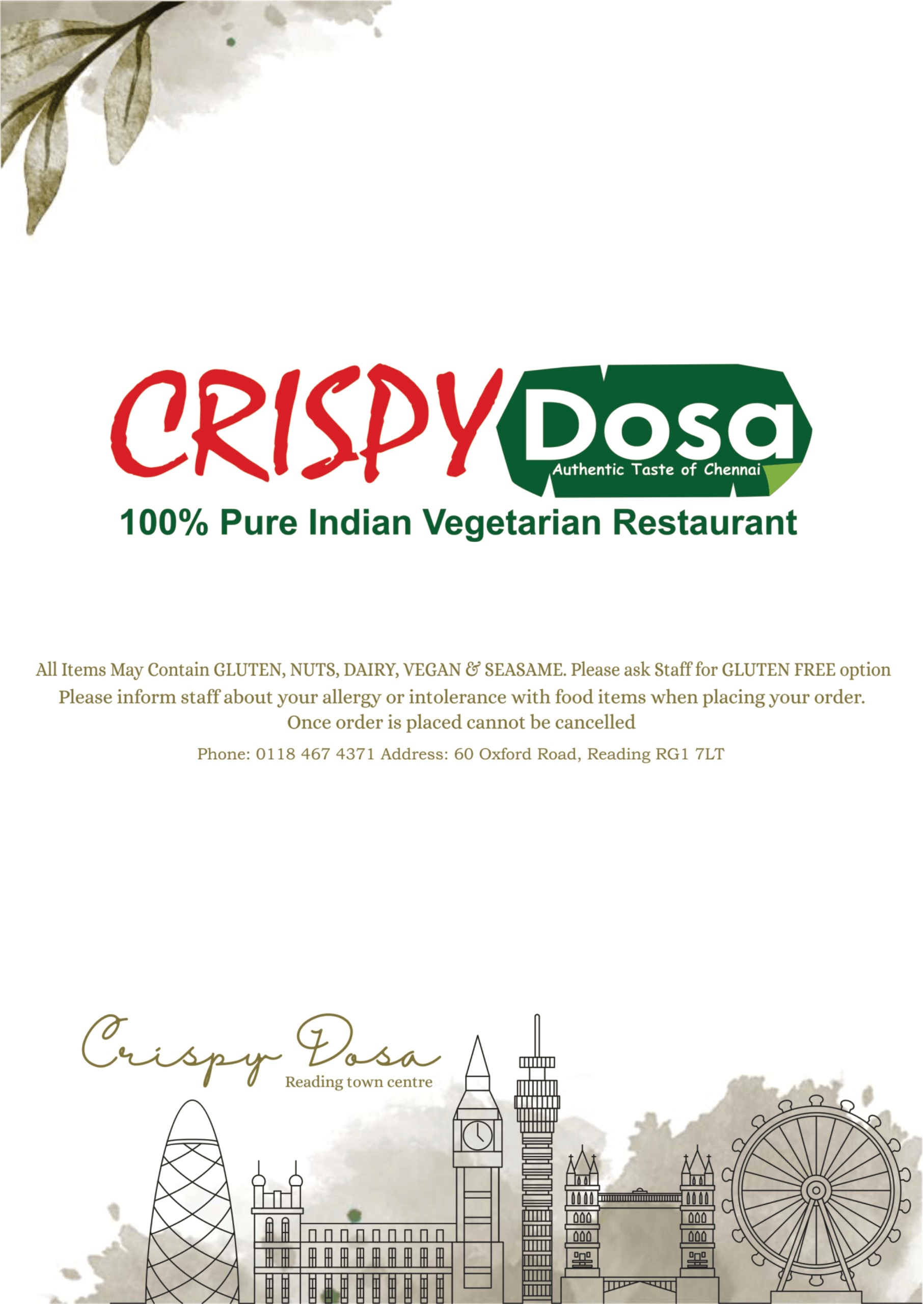 Crispy Dosa Reading - Crispy Dosa